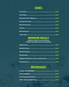 Menu – Mermaids Restaurant